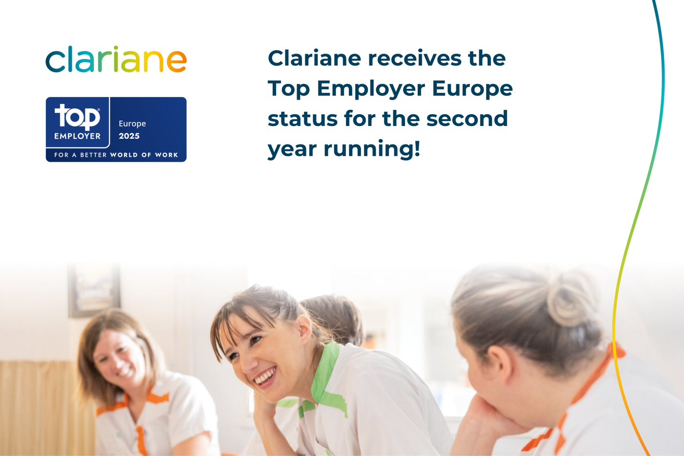Top Employer Europe 2025: at Clariane, we make a difference! | Clariane